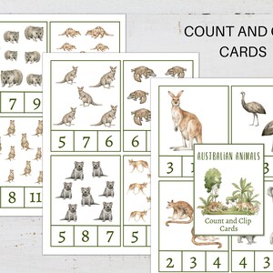AUSTRALIAN Animals Pre-k and K Activity Pack, Homeschool, Digital ...