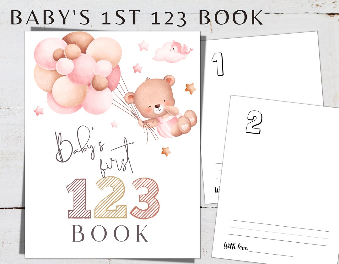 Baby's First 123 Book, Printable 123 Book, Baby's First Numbers Book ...