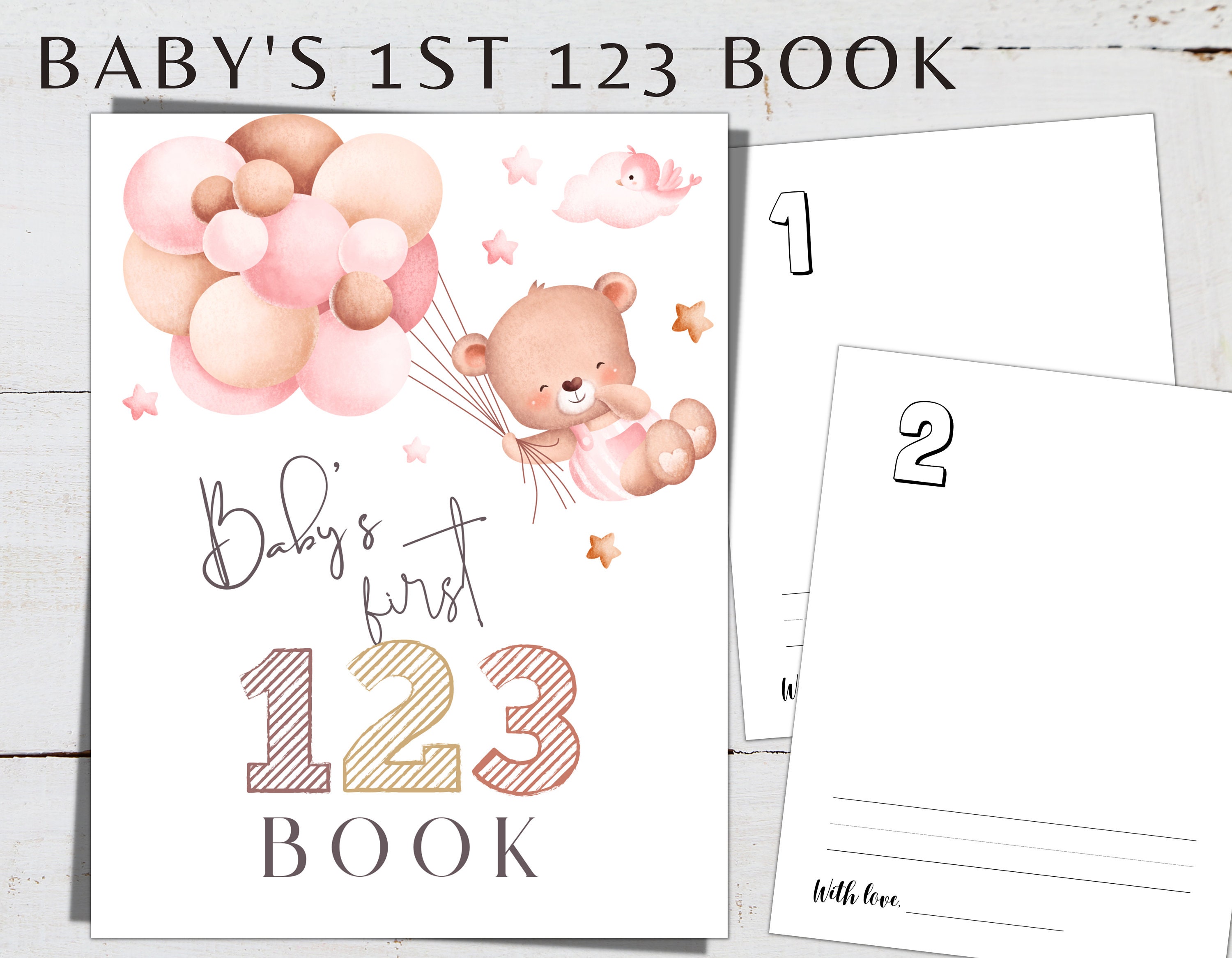 Baby's First 123 Book Printable 123 Book Baby's - Etsy