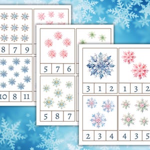 SNOWFLAKES Pre-k and K Activity Pack, Homeschool, Digital, Instant ...