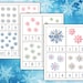 SNOWFLAKES Pre-k and K Activity Pack, Homeschool, Digital, Instant ...