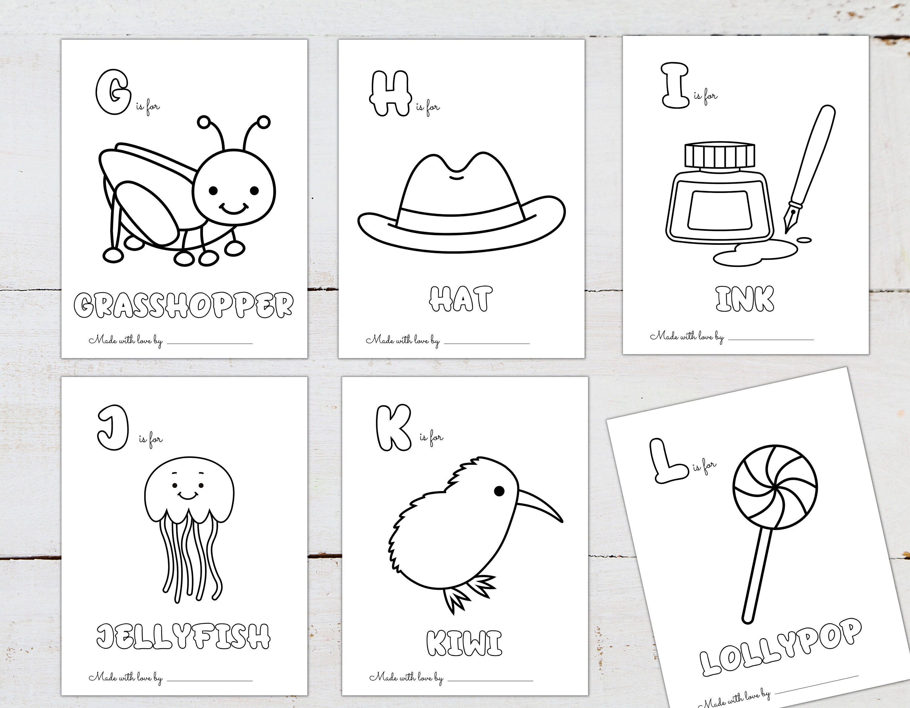 Baby's First ABC Book Printable ABC Book Baby's - Etsy