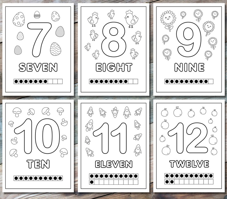 NUMBER Count and Coloring Worksheets, 1 to 20 Counting, Preschool ...