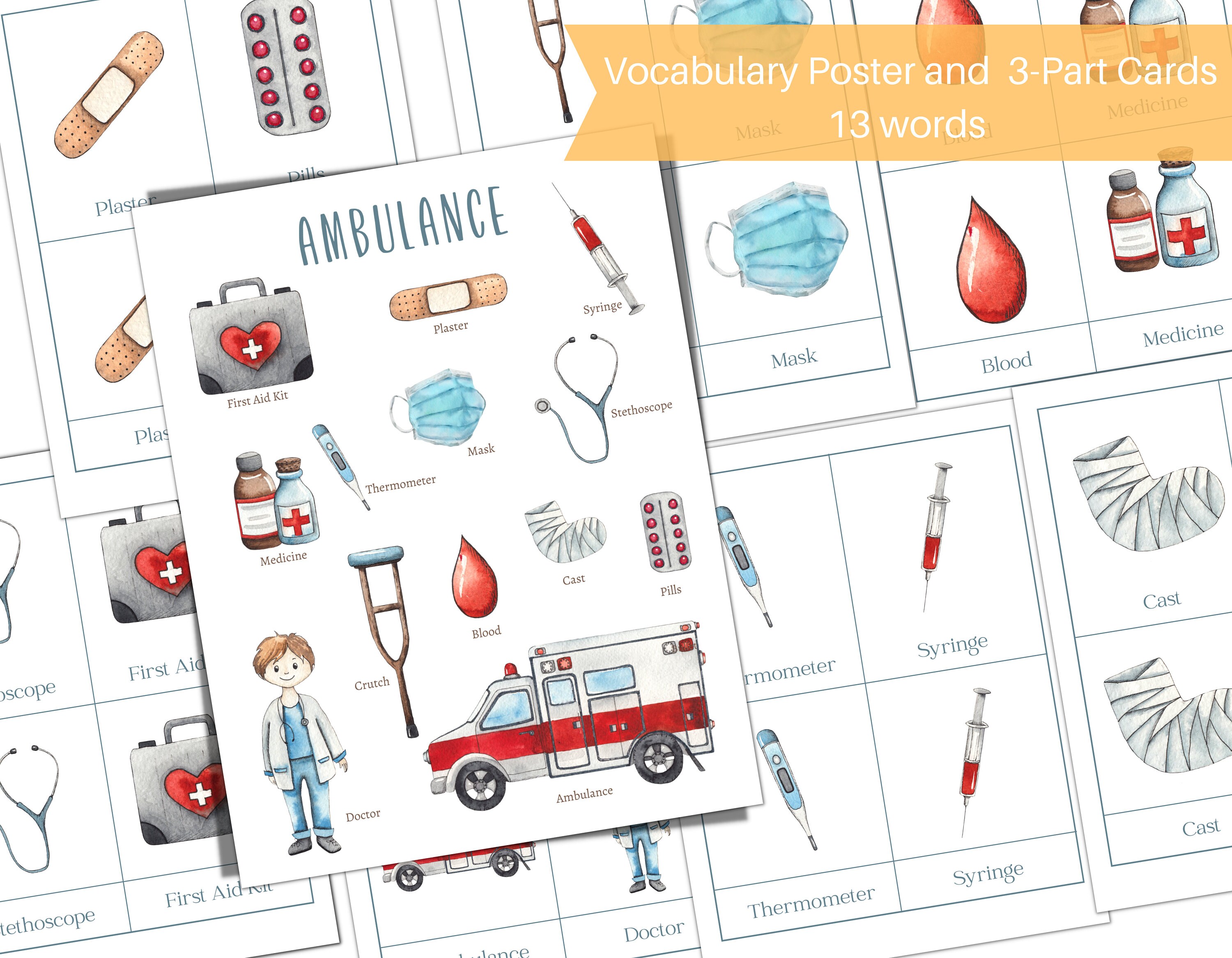 FIRST RESPONDERS BUNDLE, Fire Station, Police Unit and Ambulance ...