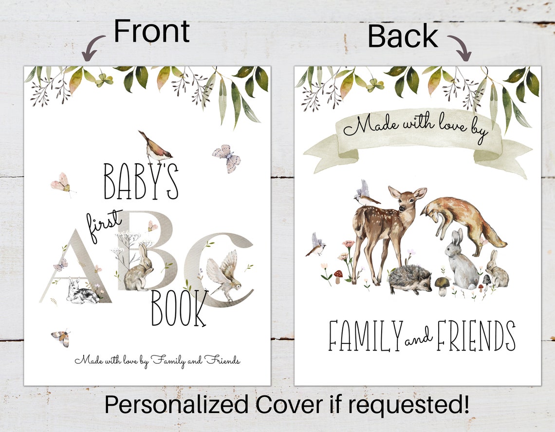 Baby's First ABC Book, Printable ABC Book, Baby's First Alphabet Book ...