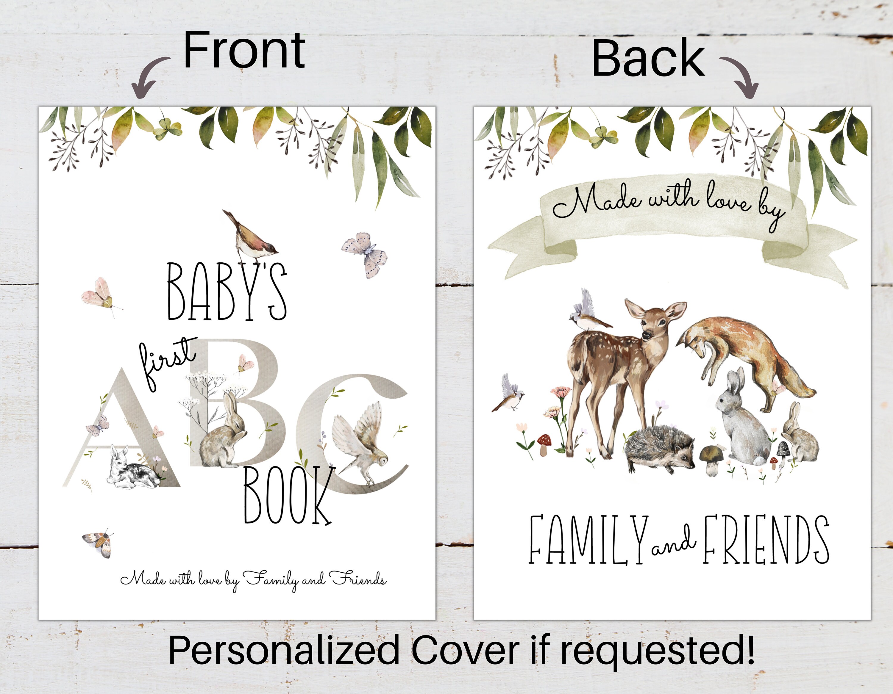 Baby's First ABC Book, Printable ABC Book, Baby's First Alphabet Book ...