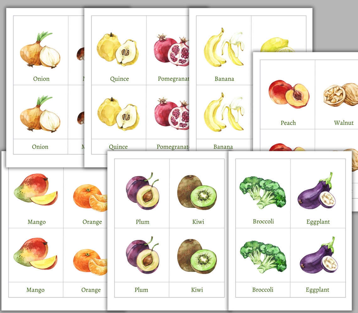 FRUIT & VEGGIES Pre-k and K Activity Pack, Homeschool, Digital, Instant ...