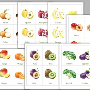 FRUIT & VEGGIES Pre-k and K Activity Pack, Homeschool, Digital, Instant ...