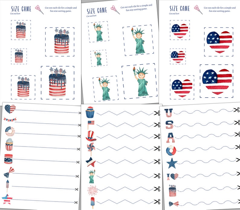 4th of July Pre-k and K Activity Pack, Homeschool, Digital, Instant ...