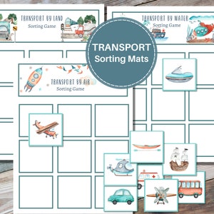 TRANSPORT Pre-k and K Activity Pack, Homeschool, Digital, Instant ...