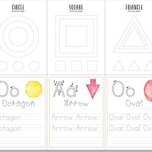 SHAPES Pre-k and K Activity Pack, Homeschool, Digital, Instant Download ...