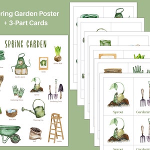 SPRING GARDEN Pre-k and K Activity Pack, Homeschool, Digital, Instant ...
