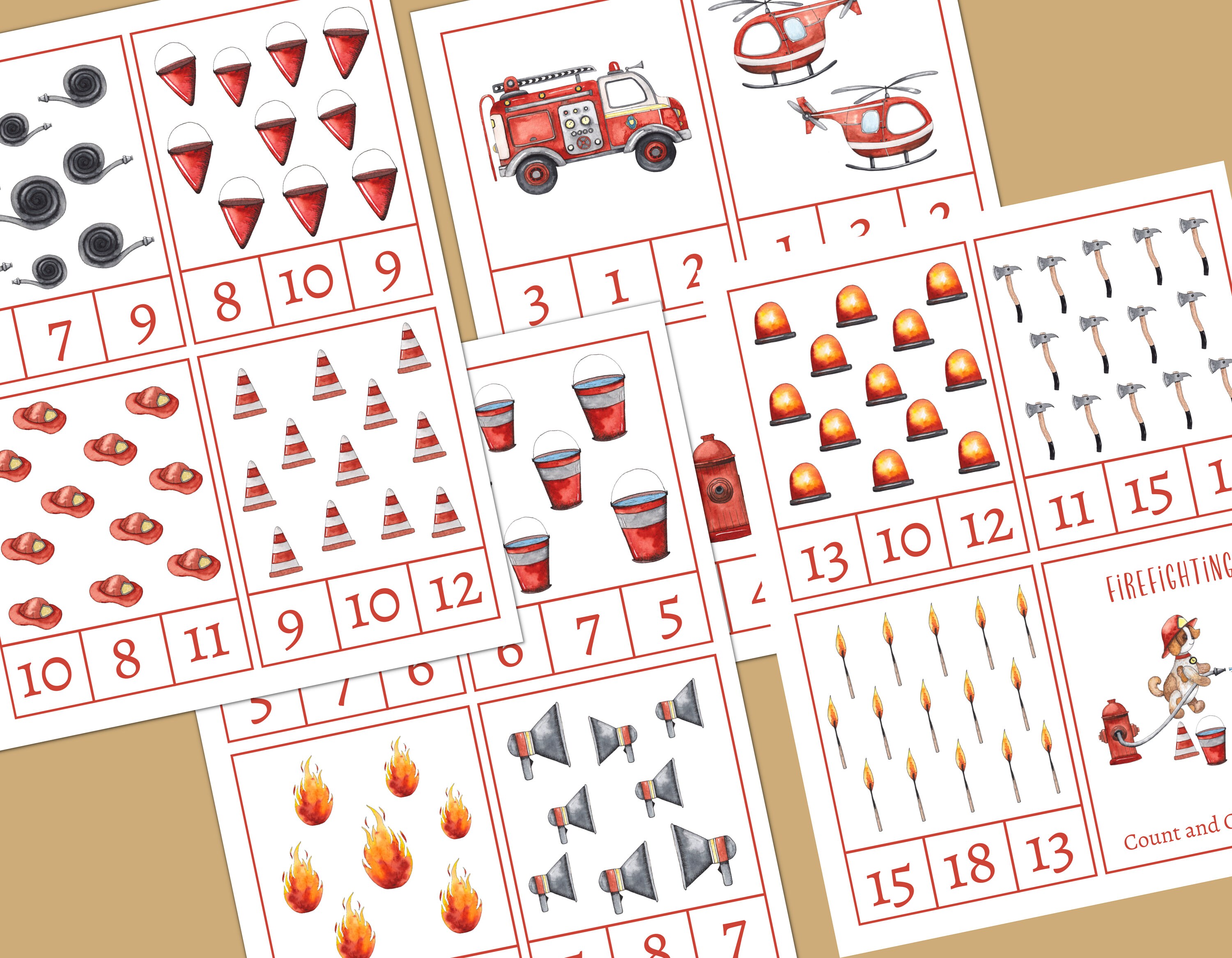 FIRE SAFETY Pre-k and K Activity Pack Homeschool Digital - Etsy Canada