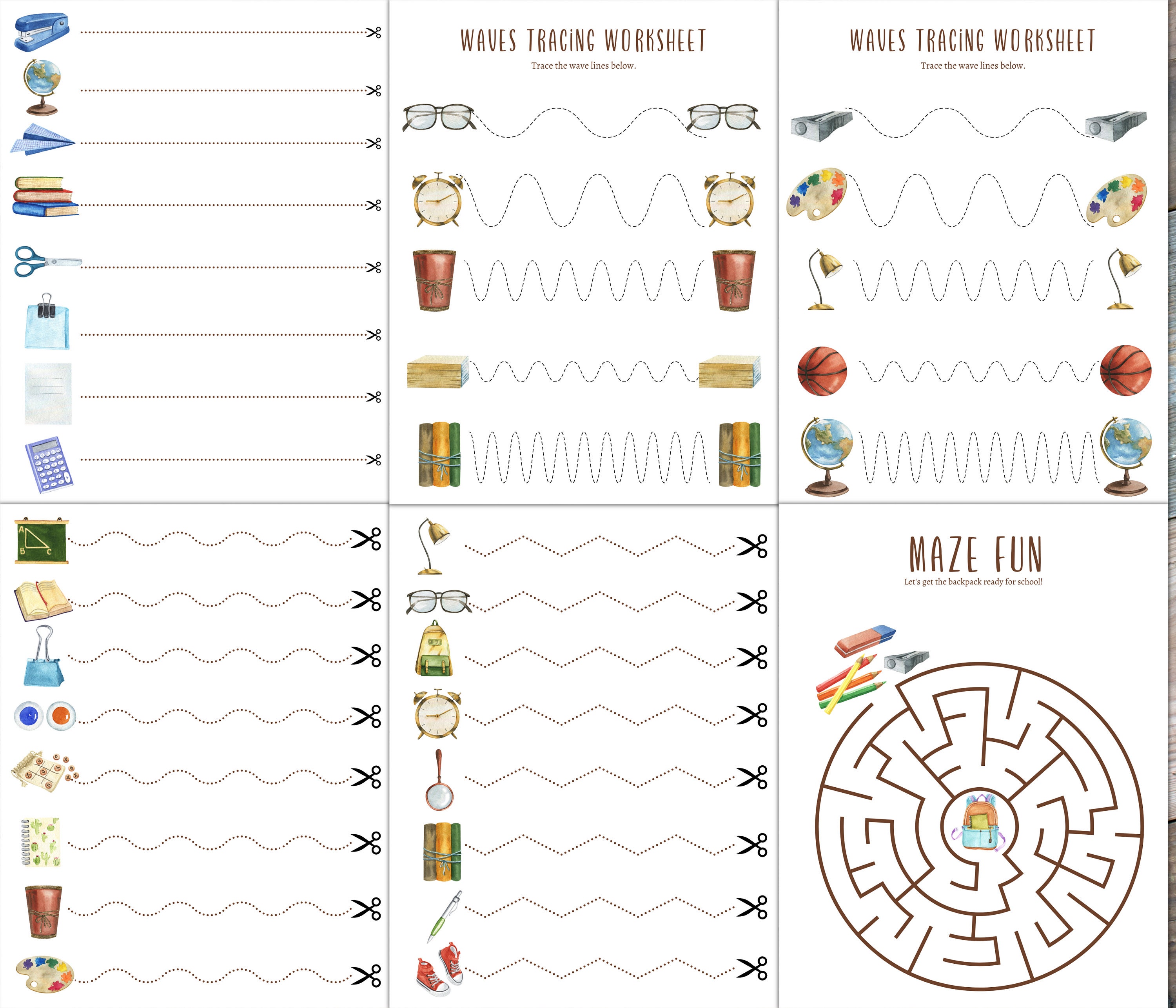 BACK TO SCHOOL Pre-k and K Activity Pack Homeschool Digital - Etsy