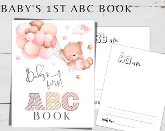 Baby's First ABC Book, Printable ABC Book, Baby's First Alphabet Book ...