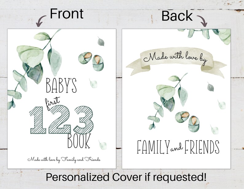 Baby's First 123 Book, Printable 123 Book, Baby's First Numbers Book ...