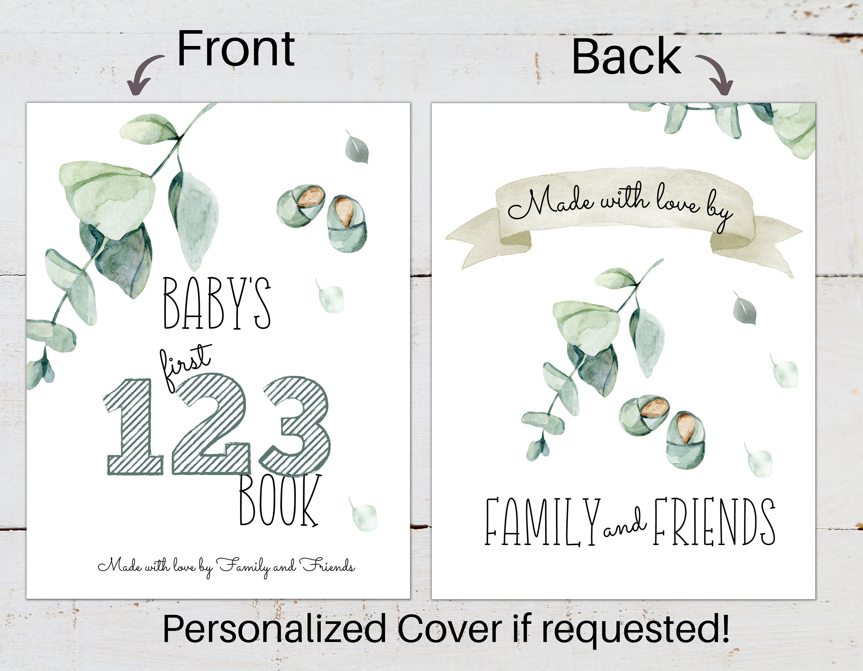 Baby's First 123 Book, Printable 123 Book, Baby's First Numbers Book ...