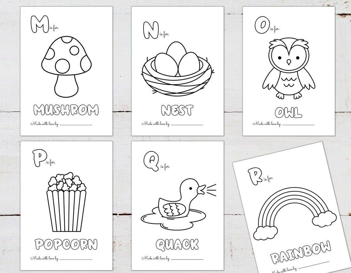 Baby's First ABC Book, Printable ABC Book, Baby's First Alphabet Book ...