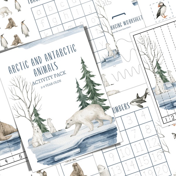 Polar Animals - Etsy