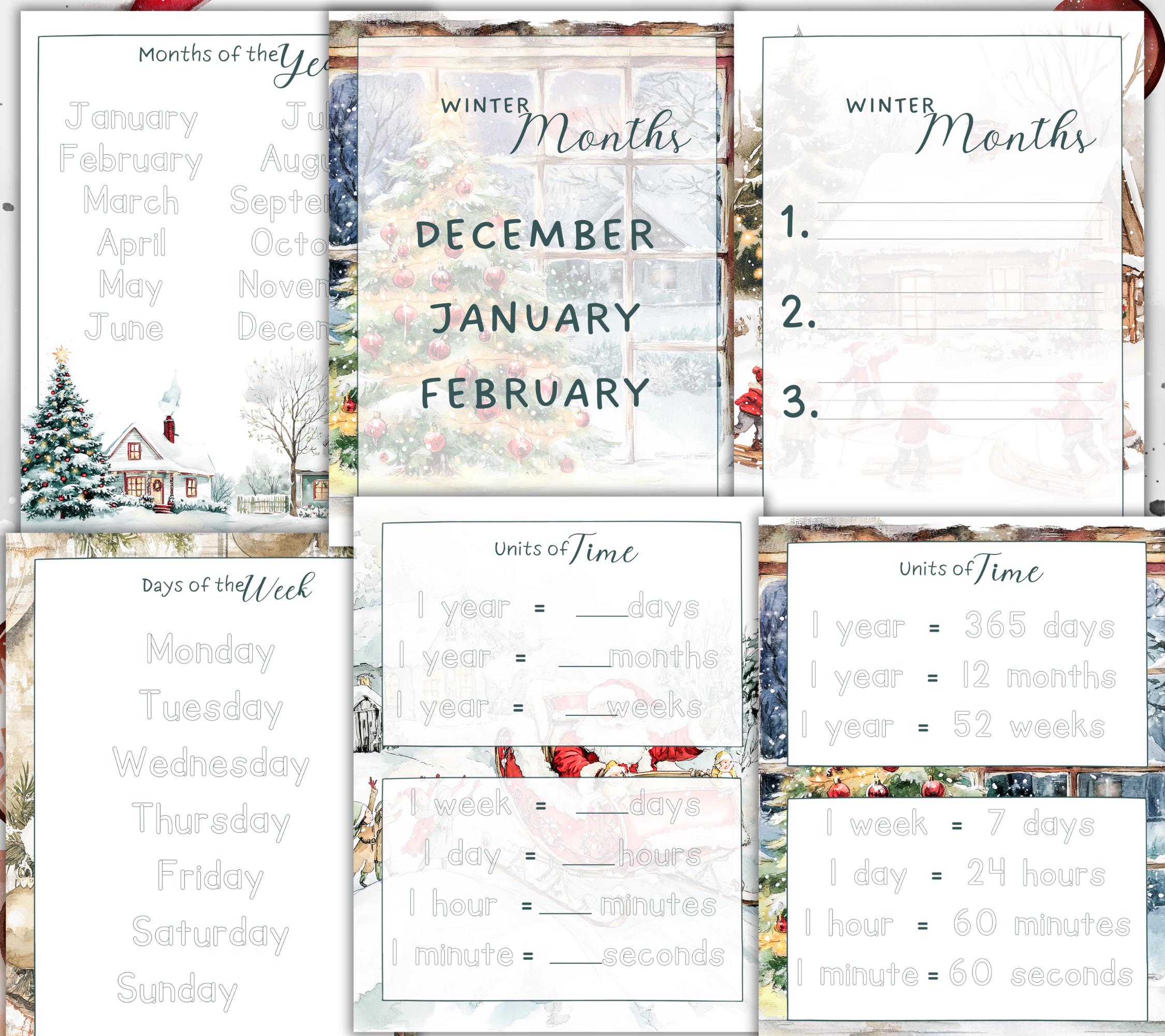CHRISTMAS MORNING MENU, Homeschool Printables, Instant Download - Etsy