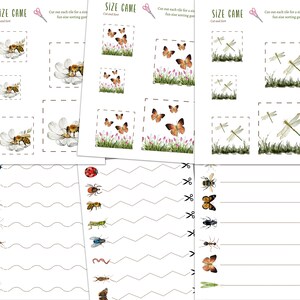 MINIBEASTS Pre-k and K Activity Pack, Homeschool, Digital, Instant ...