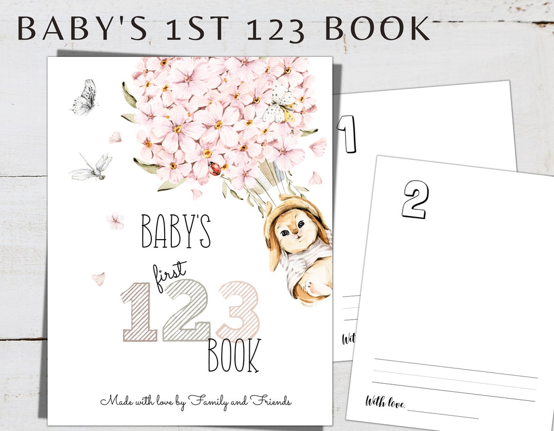 Baby's First 123 Book, Printable 123 Book, Baby's First Numbers Book ...