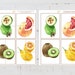 FRUIT and VEGETABLES Matching Card Game, Simple Puzzles, Toddler ...