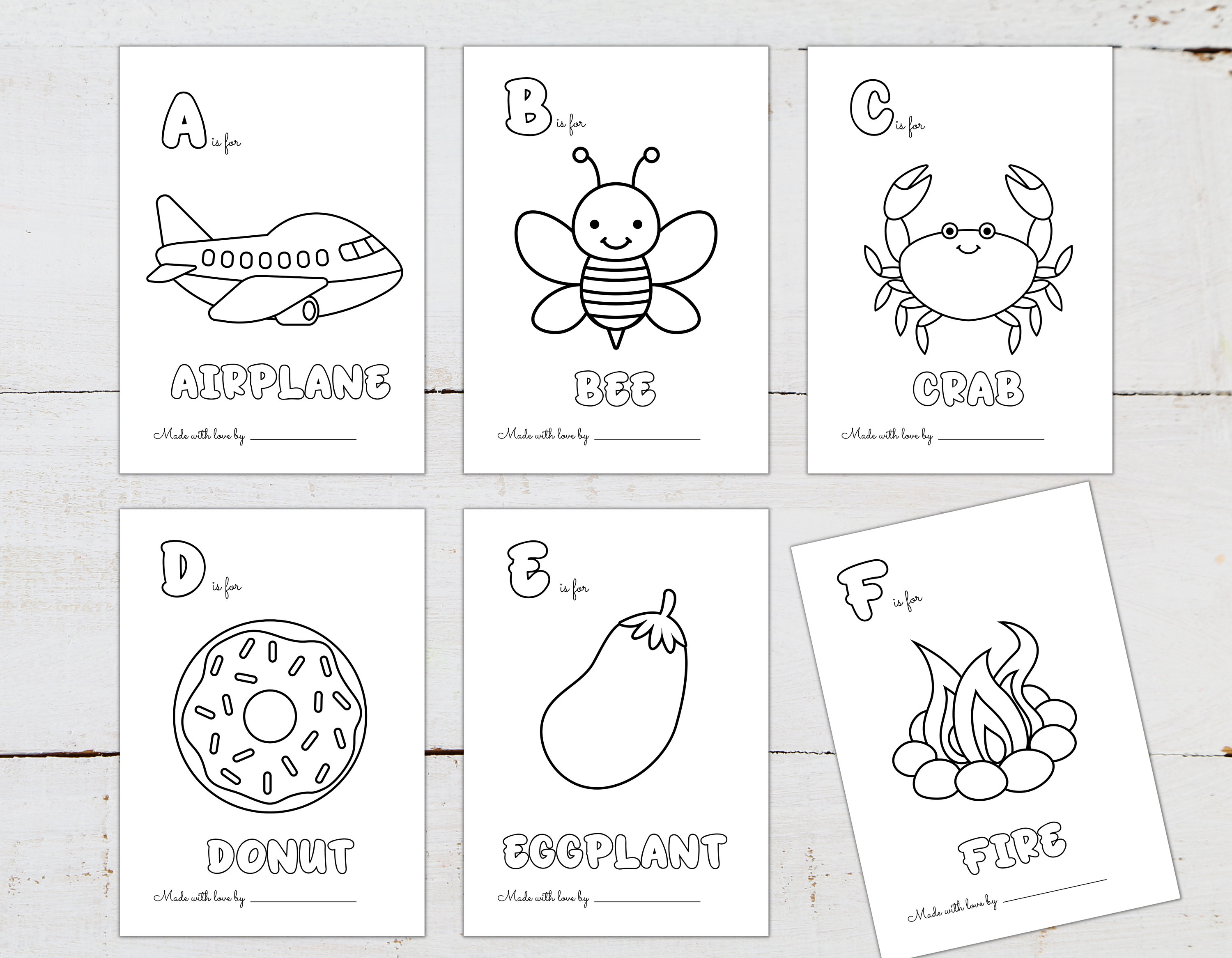 Baby's First ABC Book Printable ABC Book Baby's - Etsy