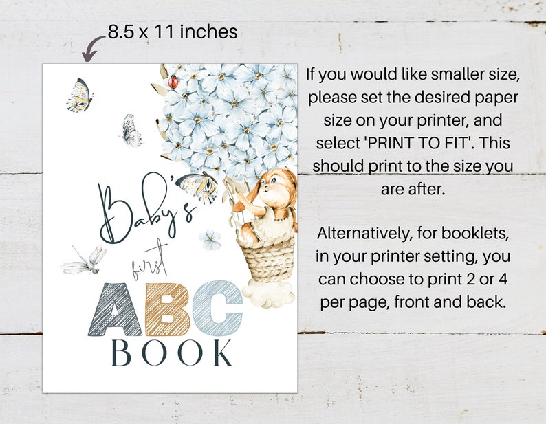 Baby's First ABC Book, Printable ABC Book, Baby's First Alphabet Book ...