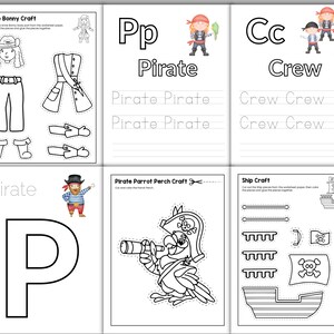 PIRATE Pre-k and K Activity Pack, Homeschool, Digital, Instant DOWNLOAD ...