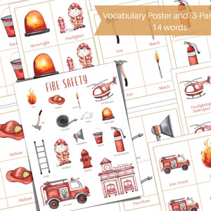 FIRE SAFETY Pre-k and K Activity Pack, Homeschool, Digital, Instant ...