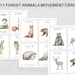 ANIMAL MOVEMENT CARDS, Forest Animals, Calm Down Activity, Kids ...
