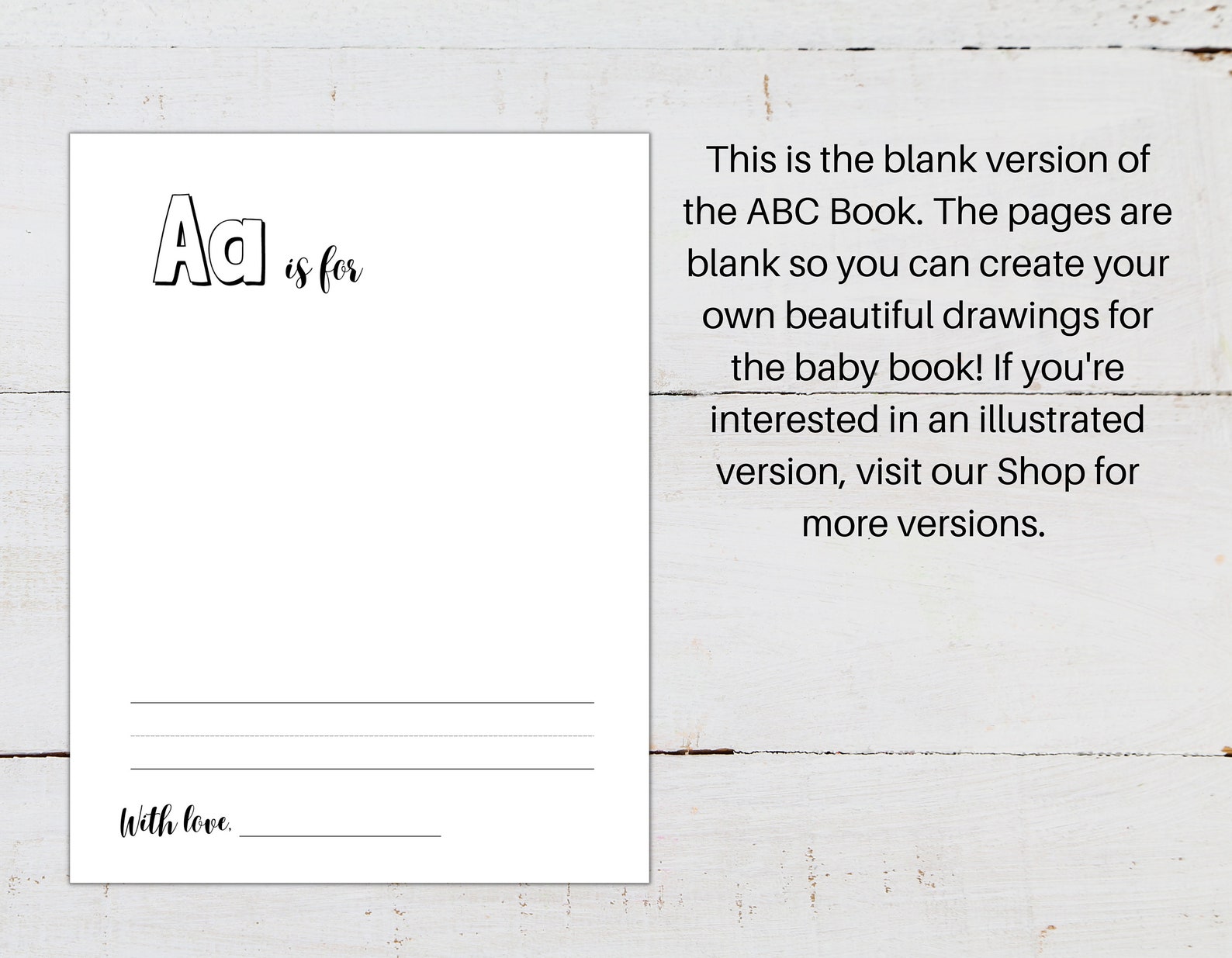 Baby's First ABC Book, Printable ABC Book, Baby's First Alphabet Book ...