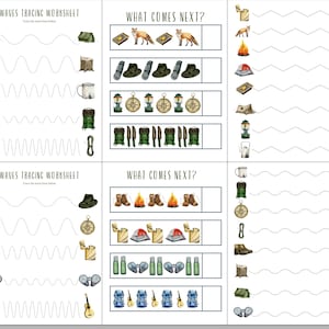 CAMPING Pre-k and K Activity Pack, Homeschool, Digital, Instant ...