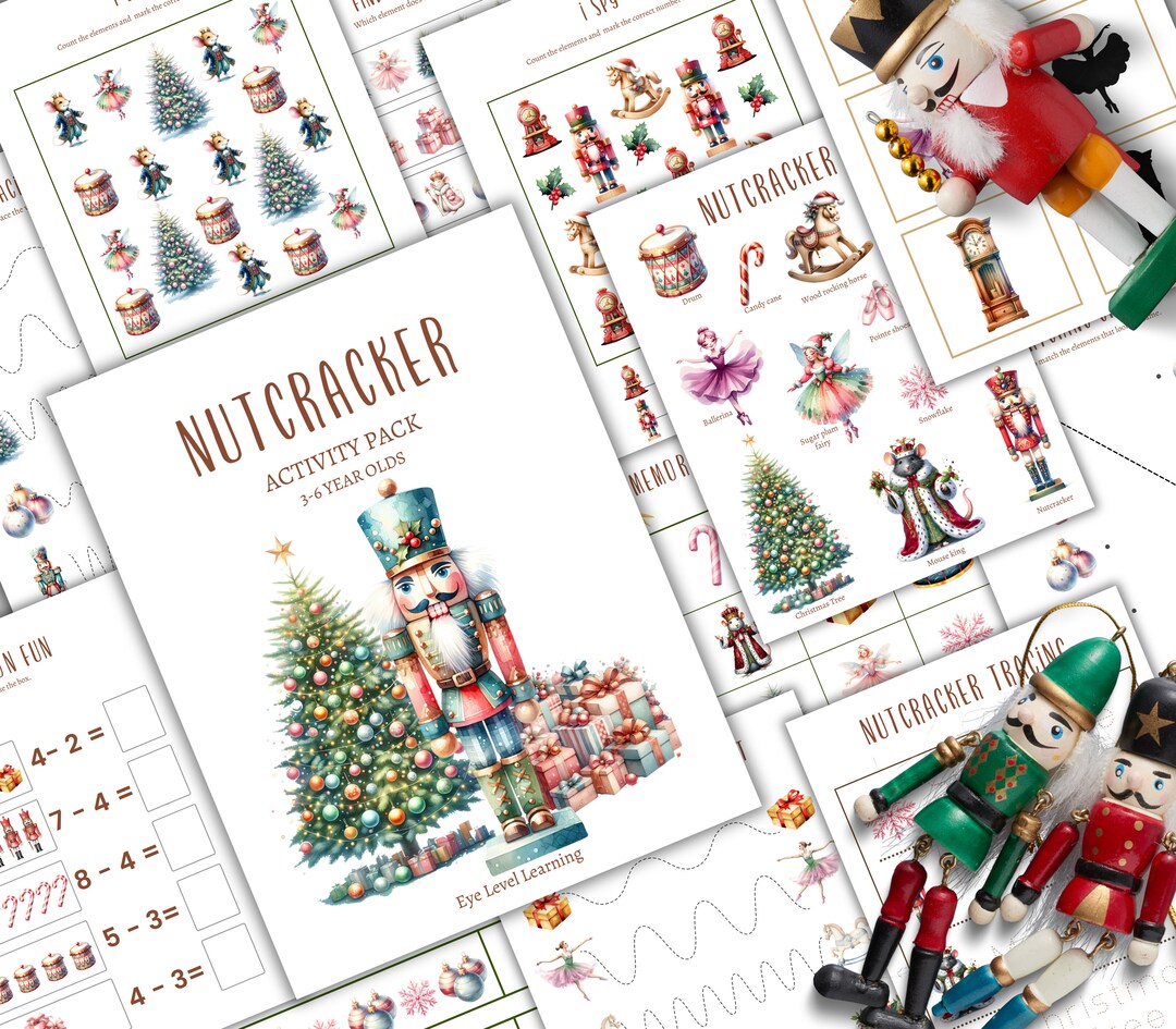 NUTCRACKER Pre-k and K Activity Pack, Homeschool, Digital, Instant ...