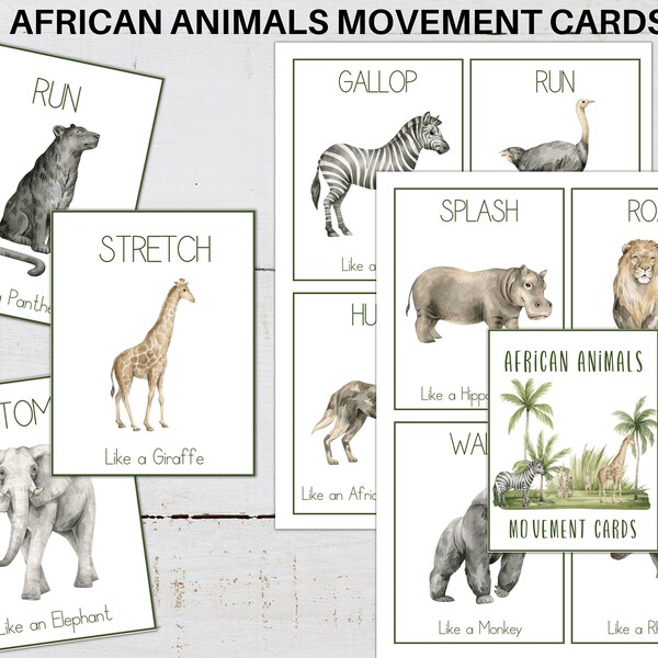 African Animals - Etsy