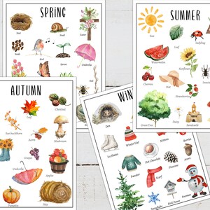 The Four Seasons Nature Study, Seasons Activities, Science, Handwriting ...