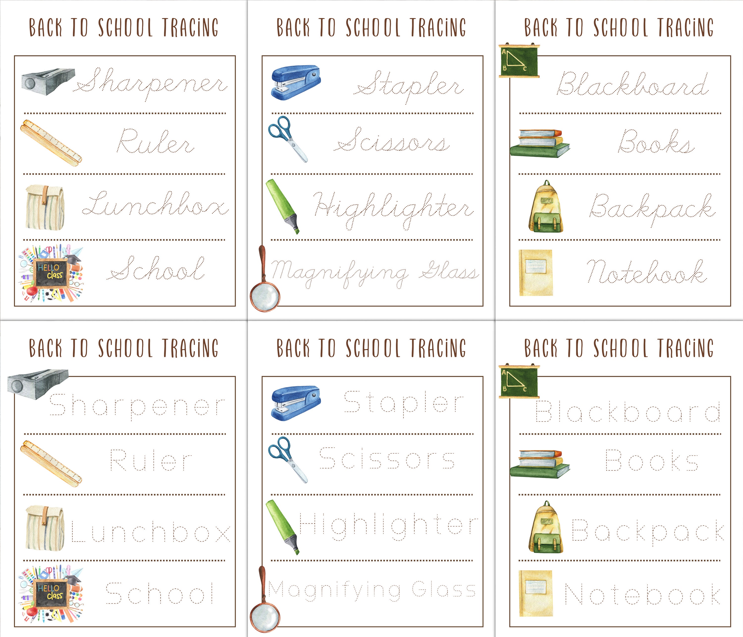 BACK TO SCHOOL Pre-k and K Activity Pack Homeschool Digital - Etsy