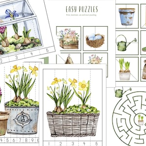 SPRING GARDEN Pre-k and K Activity Pack, Homeschool, Digital, Instant ...