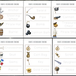 PIRATE Pre-k and K Activity Pack, Homeschool, Digital, Instant DOWNLOAD ...