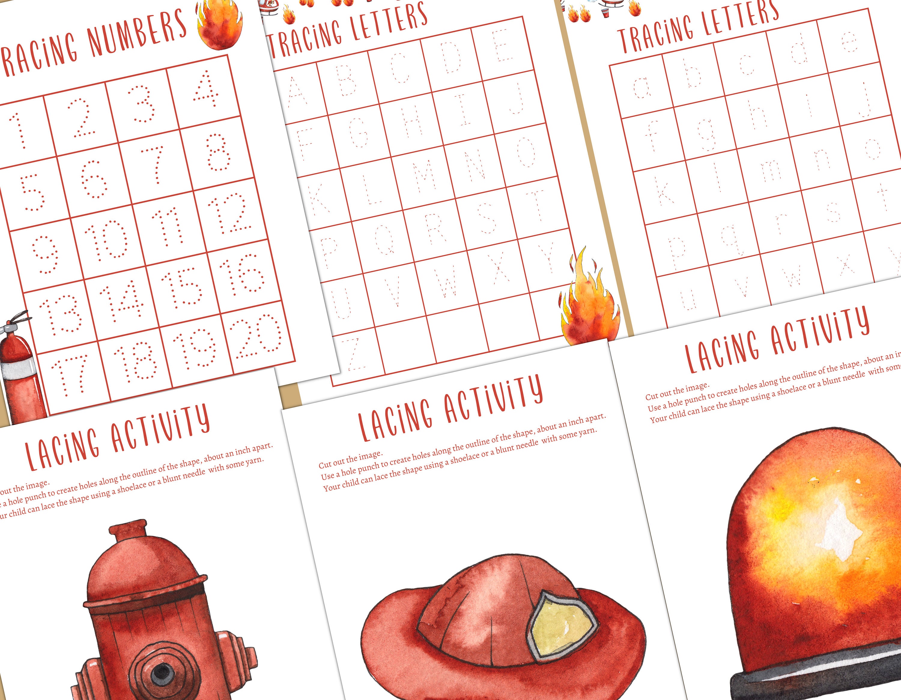 FIRE SAFETY Pre-k and K Activity Pack Homeschool Digital - Etsy Canada
