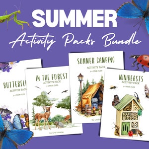 SUMMER BUNDLE, Summer Camping, Butterfly, Forest and Minibeasts ...