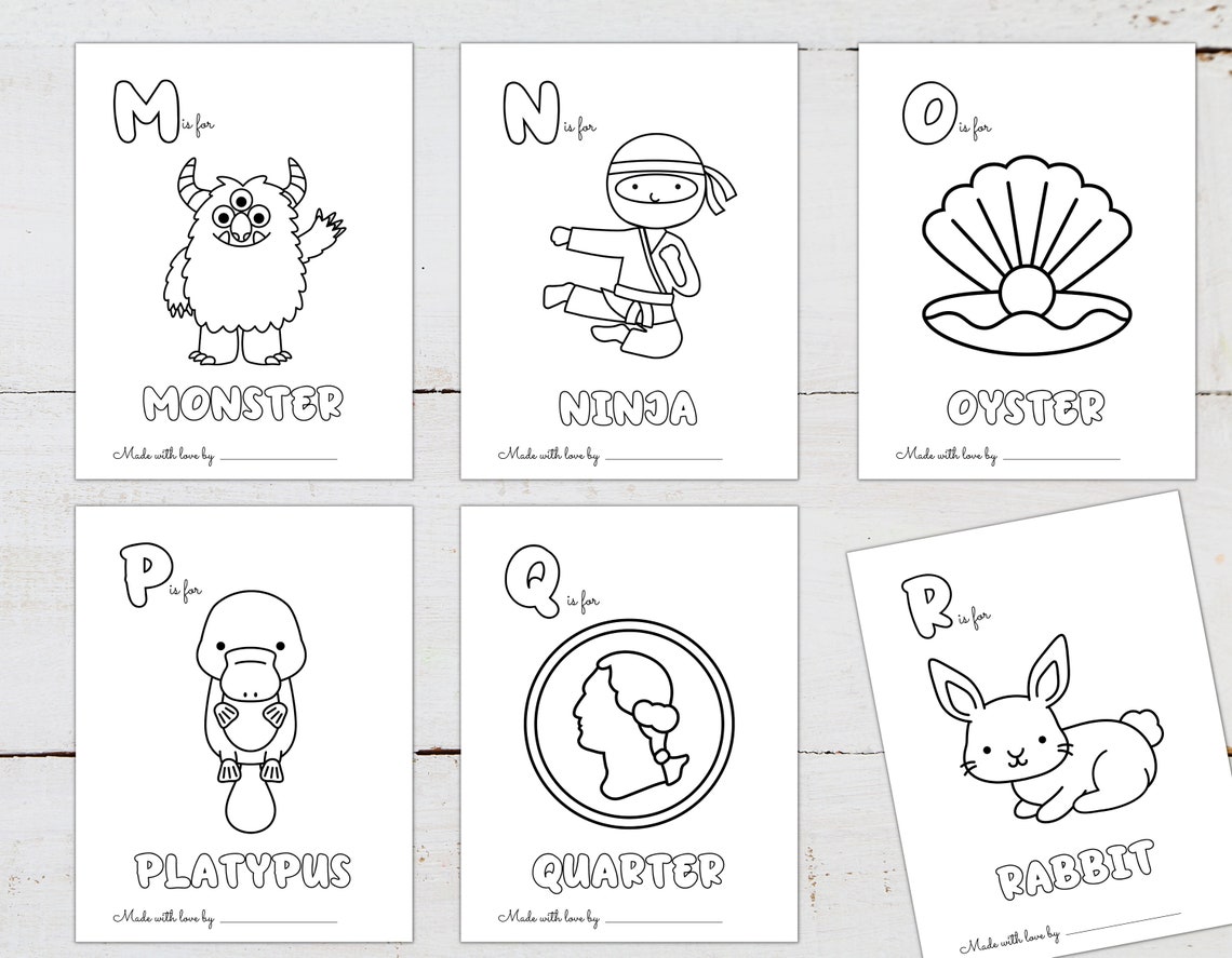 Baby's First ABC Book, Printable ABC Book, Baby's First Alphabet Book ...