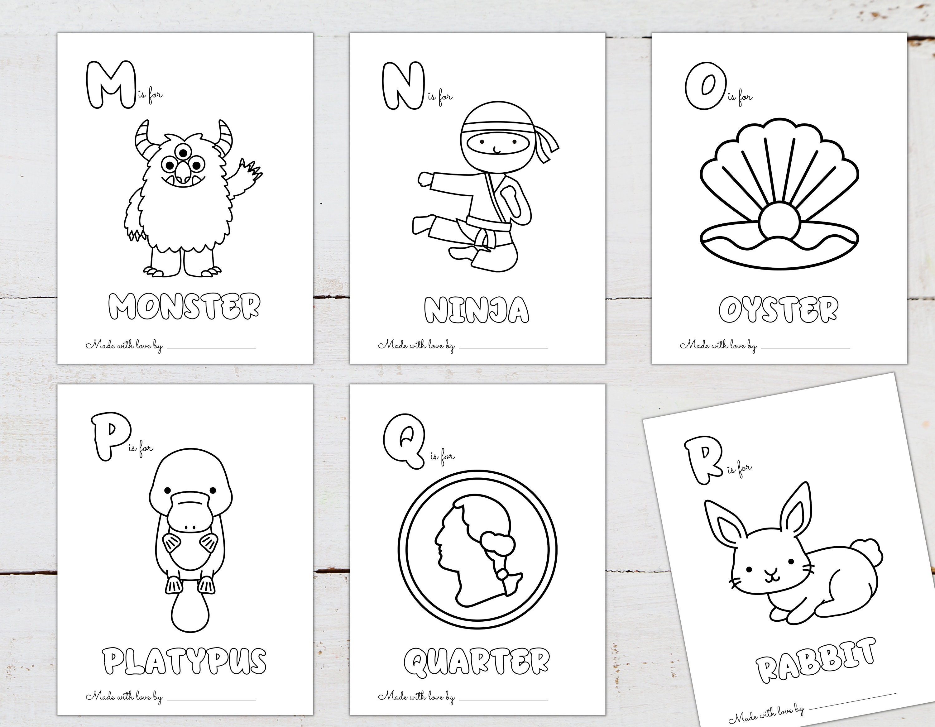 Baby's First ABC Book, Printable ABC Book, Baby's First Alphabet Book ...