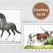 FARM Animals Number Sequence Puzzles, Printable, Skip Counting ...
