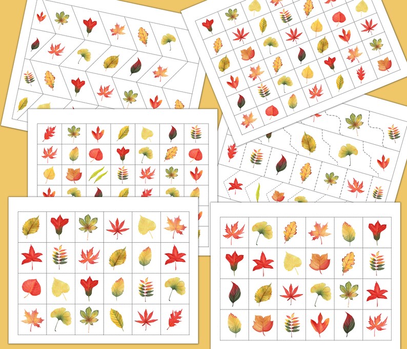 AUTUMN/FALL Leaves Cutting Strips, Scissor Practice, Preschool ...