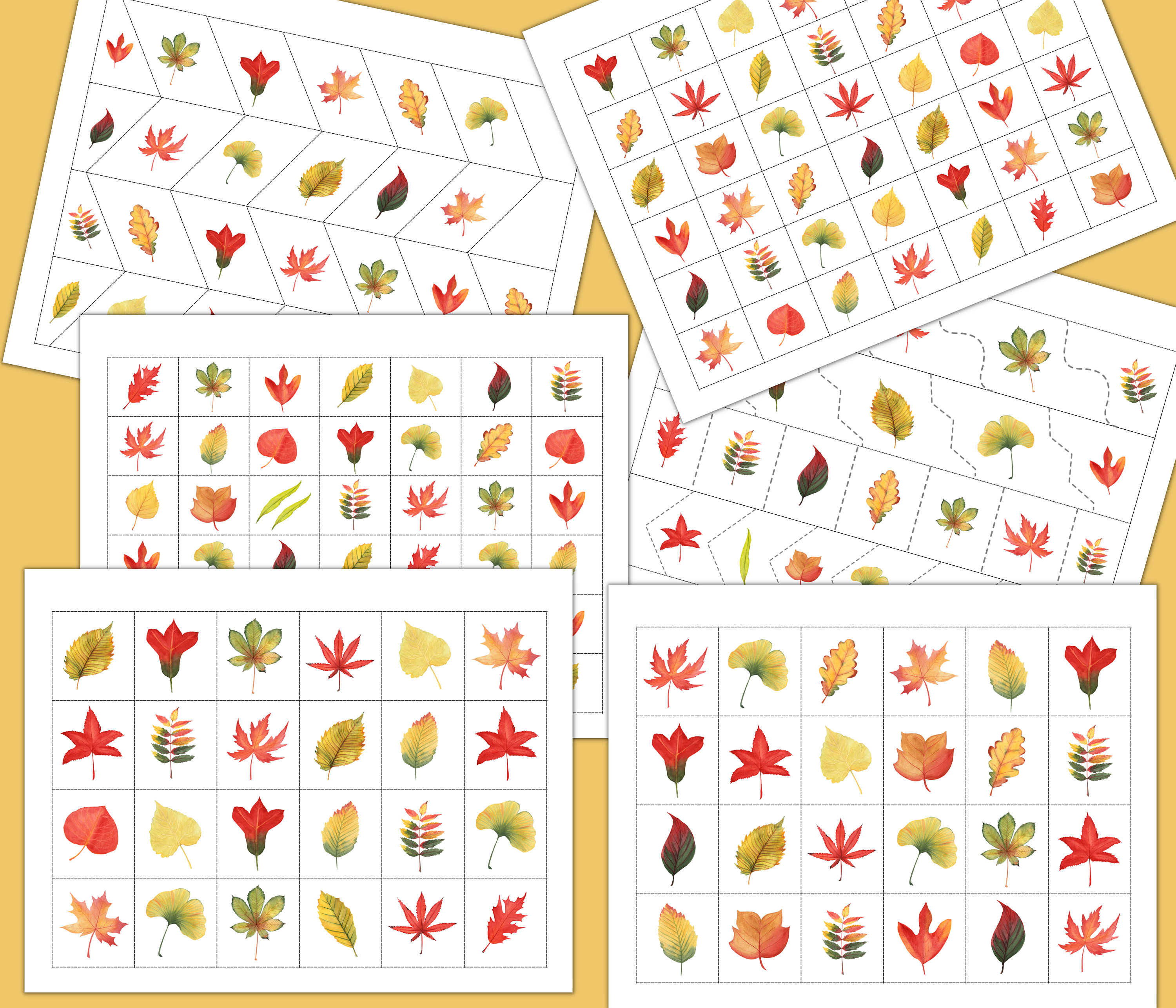 AUTUMN/FALL Leaves Cutting Strips, Scissor Practice, Preschool ...