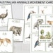 ANIMAL MOVEMENT CARDS, Australian Animals, Calm Down Activity, Kids ...