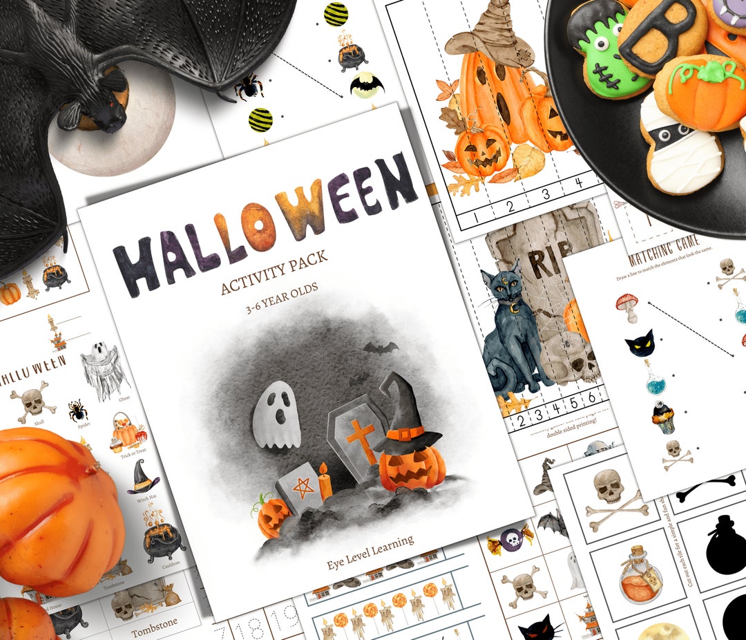 HALLOWEEN Pre-k and K Activity Pack, Homeschool, Digital, Instant ...