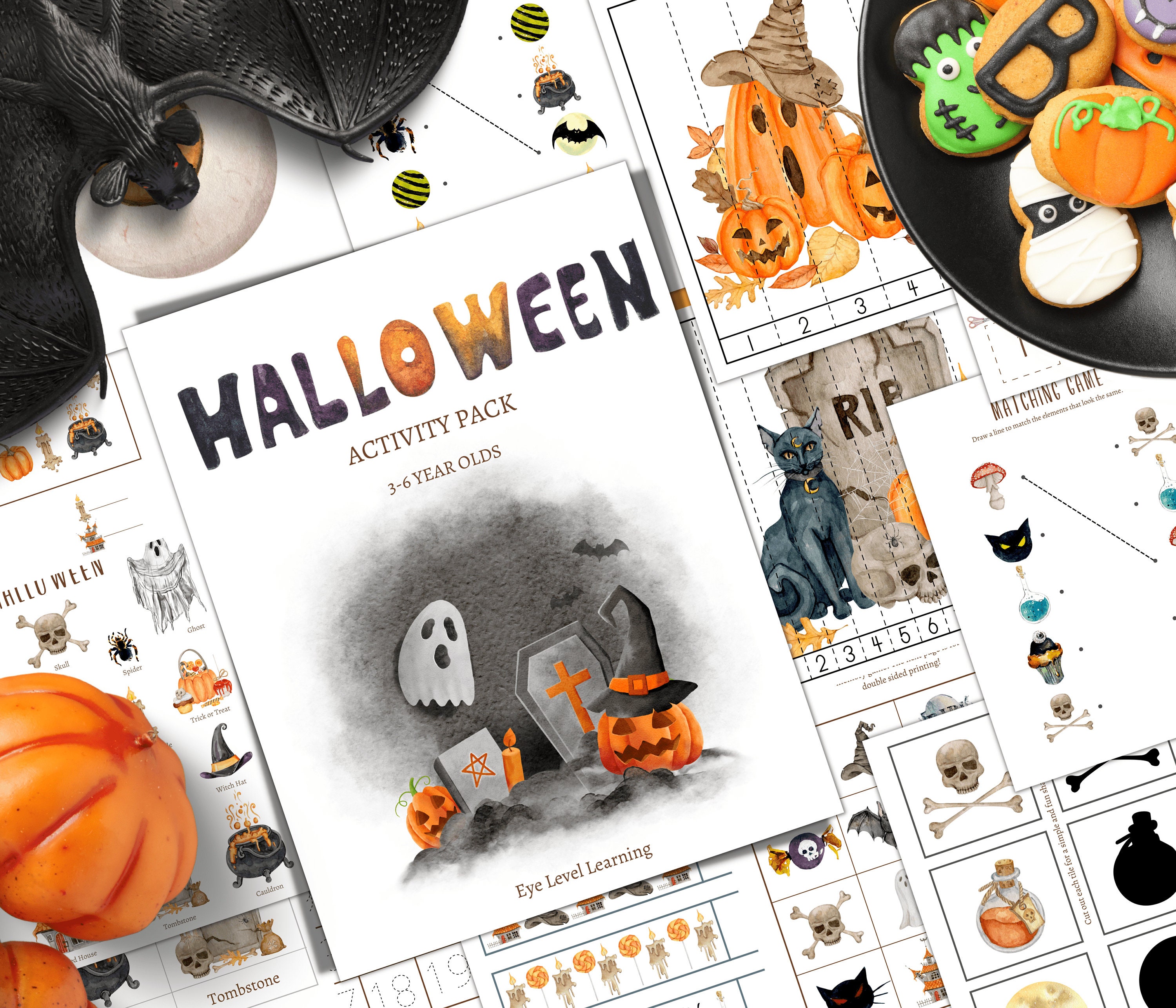 HALLOWEEN Pre-k and K Activity Pack, Homeschool, Digital, Instant ...